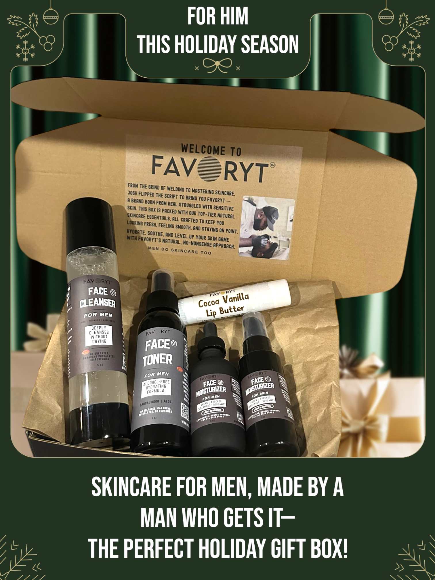 Men’s Skincare Gift Bundle – FAVORYT BRAND
